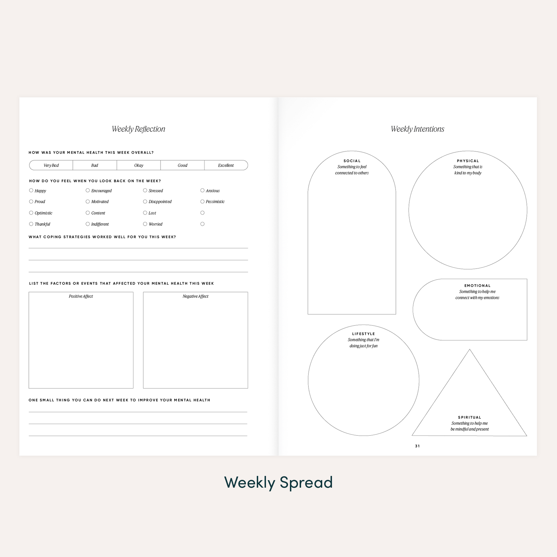 The Inner Work Journal by Simple Self - 6.5” x 9”