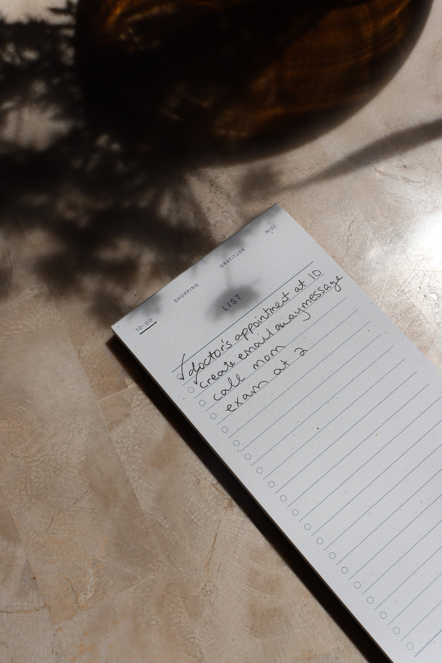 List Notepad | 75-Sheets | 4" x 8" – Simple Self