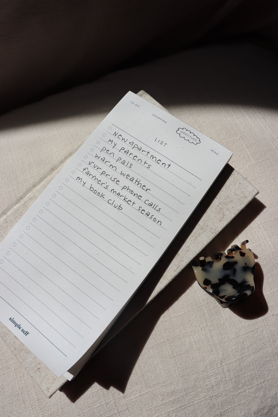 List Notepad | 75-Sheets | 4" x 8" – Simple Self