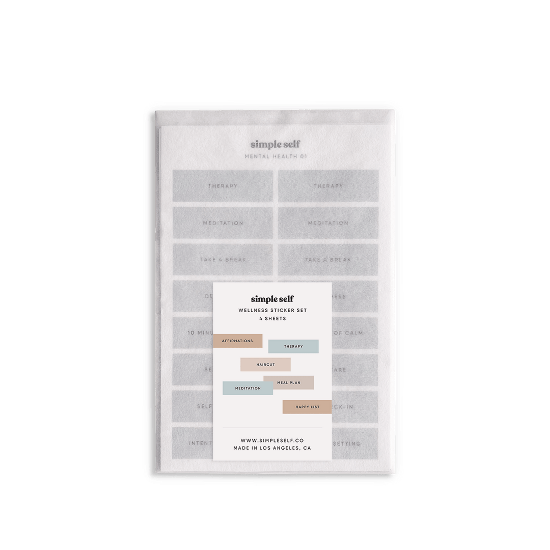 Wellness Sticker Set – Simple Self