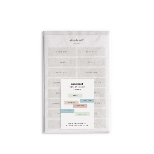 Work Sticker Set – Simple Self