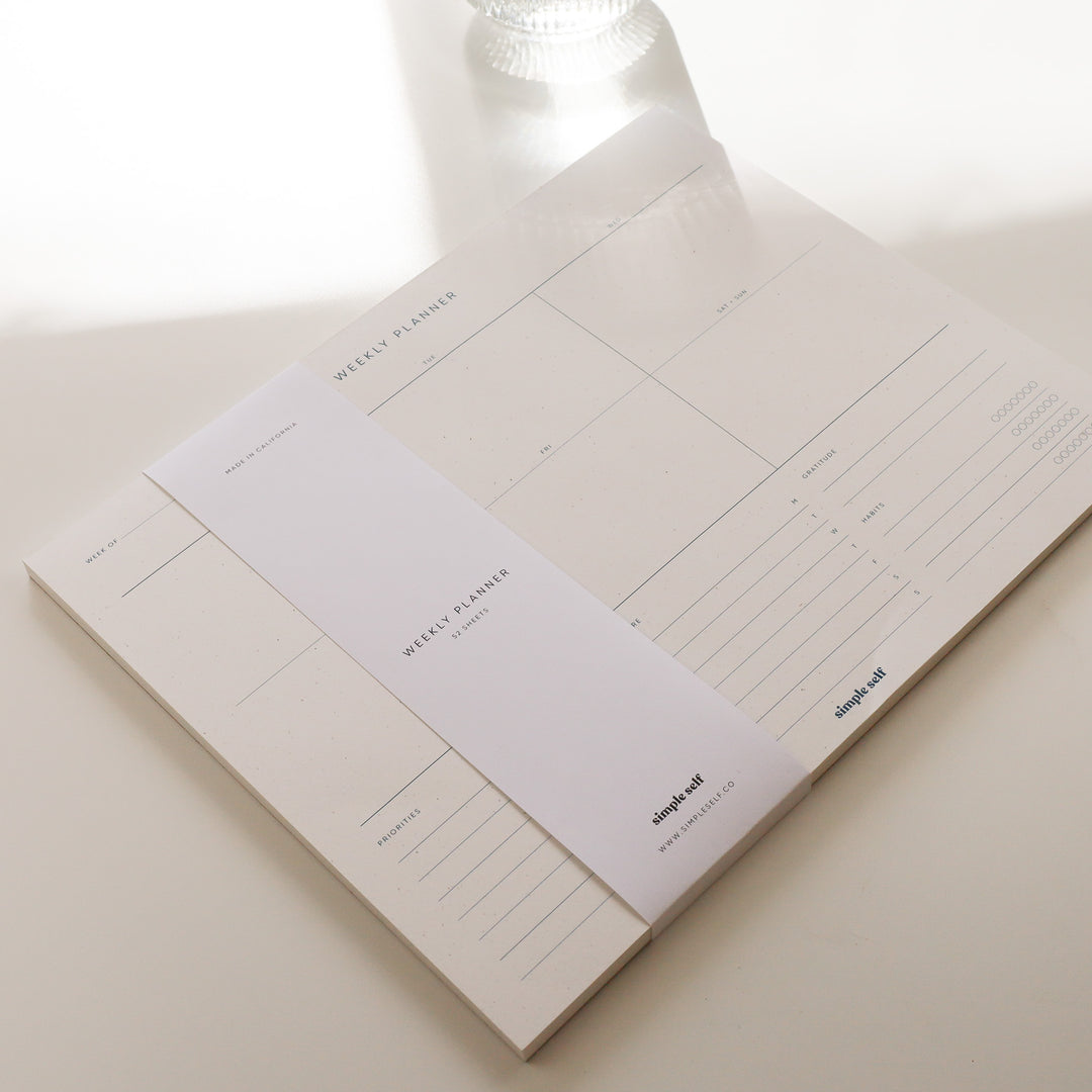Weekly Planner Notepad | 52-Sheets | 11" x 8.5" – Simple Self