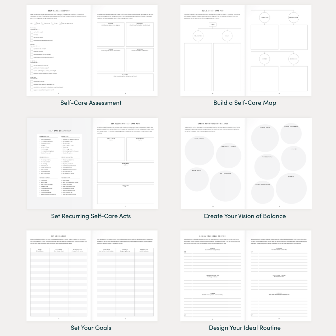 The Self-Care Planner by Simple Self - Daily Edition - 6.5” x 9”